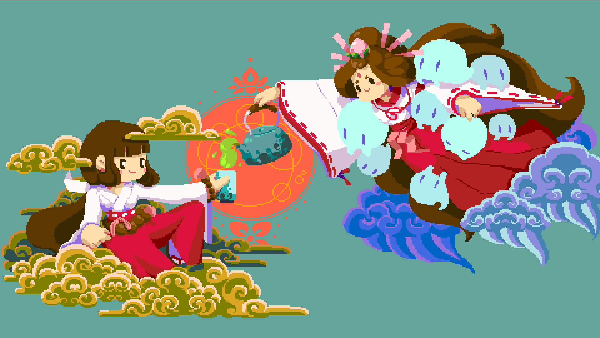 Download Artistic Pixel Art HD Wallpaper by Clarissa Picolo