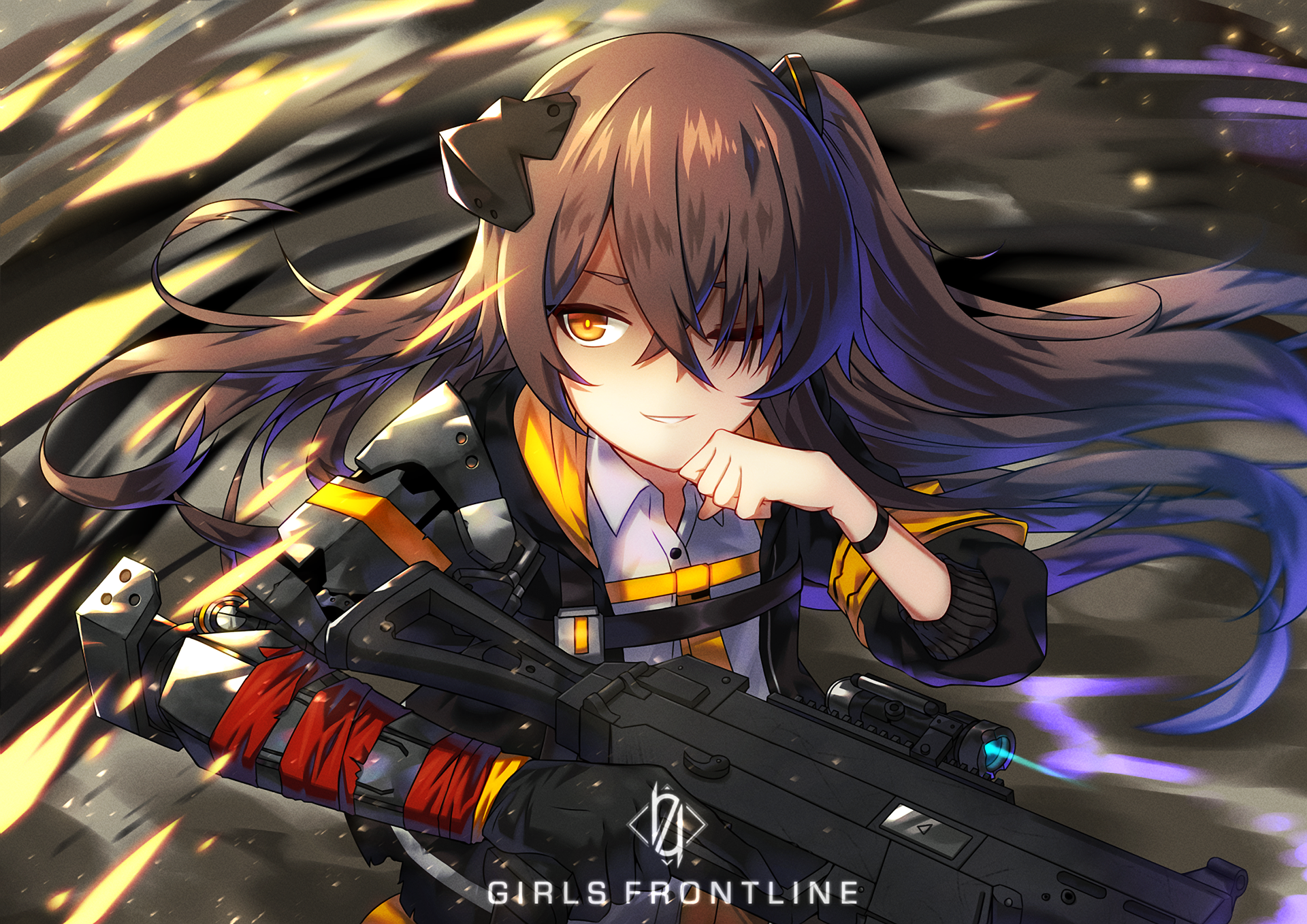 UMP45 in Action: Girls' Frontline HD Wallpaper by pellas