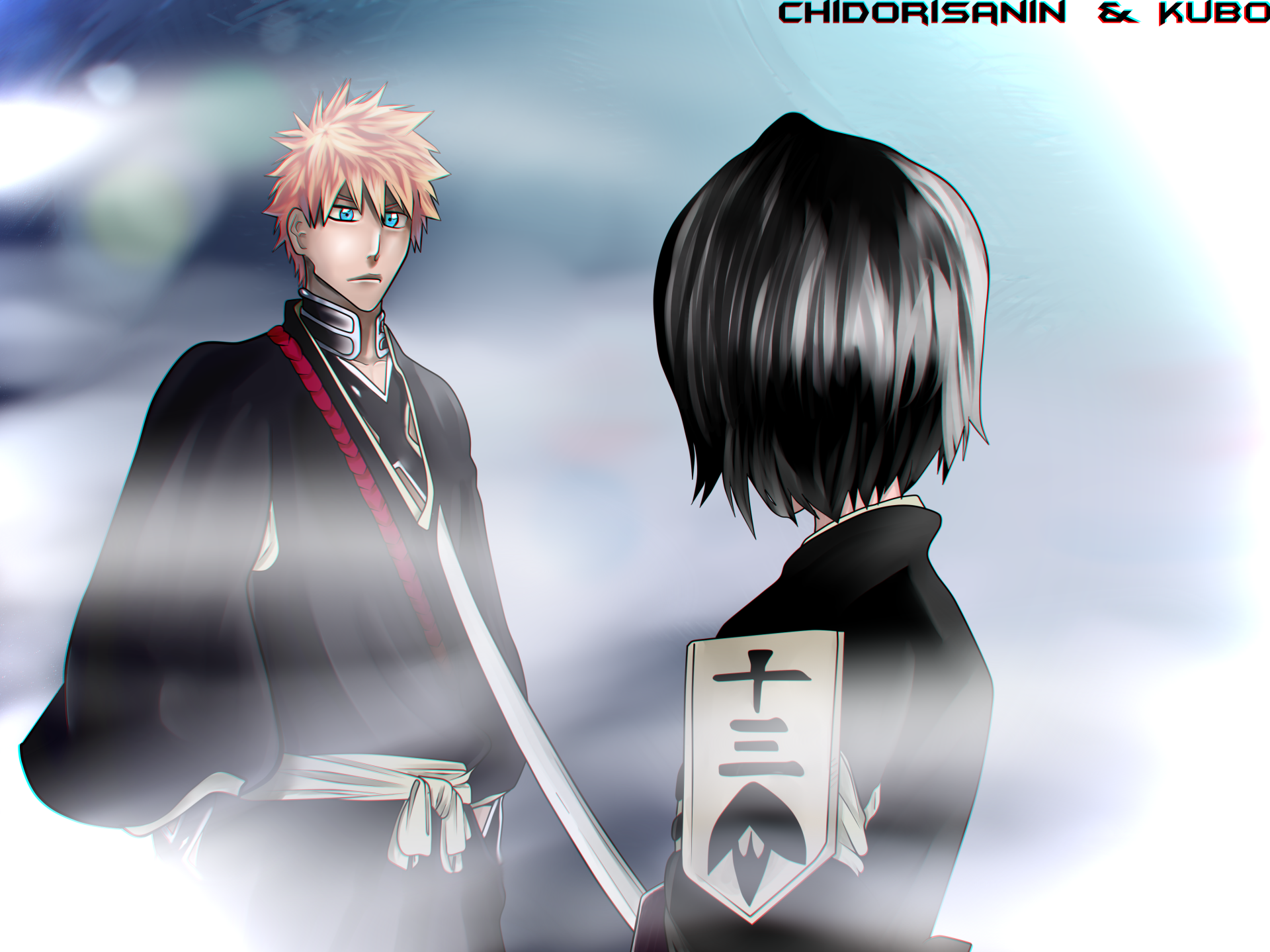 Bleach Legends: Rukia & Ichigo in Stunning HD Anime Wallpaper by Plaitum