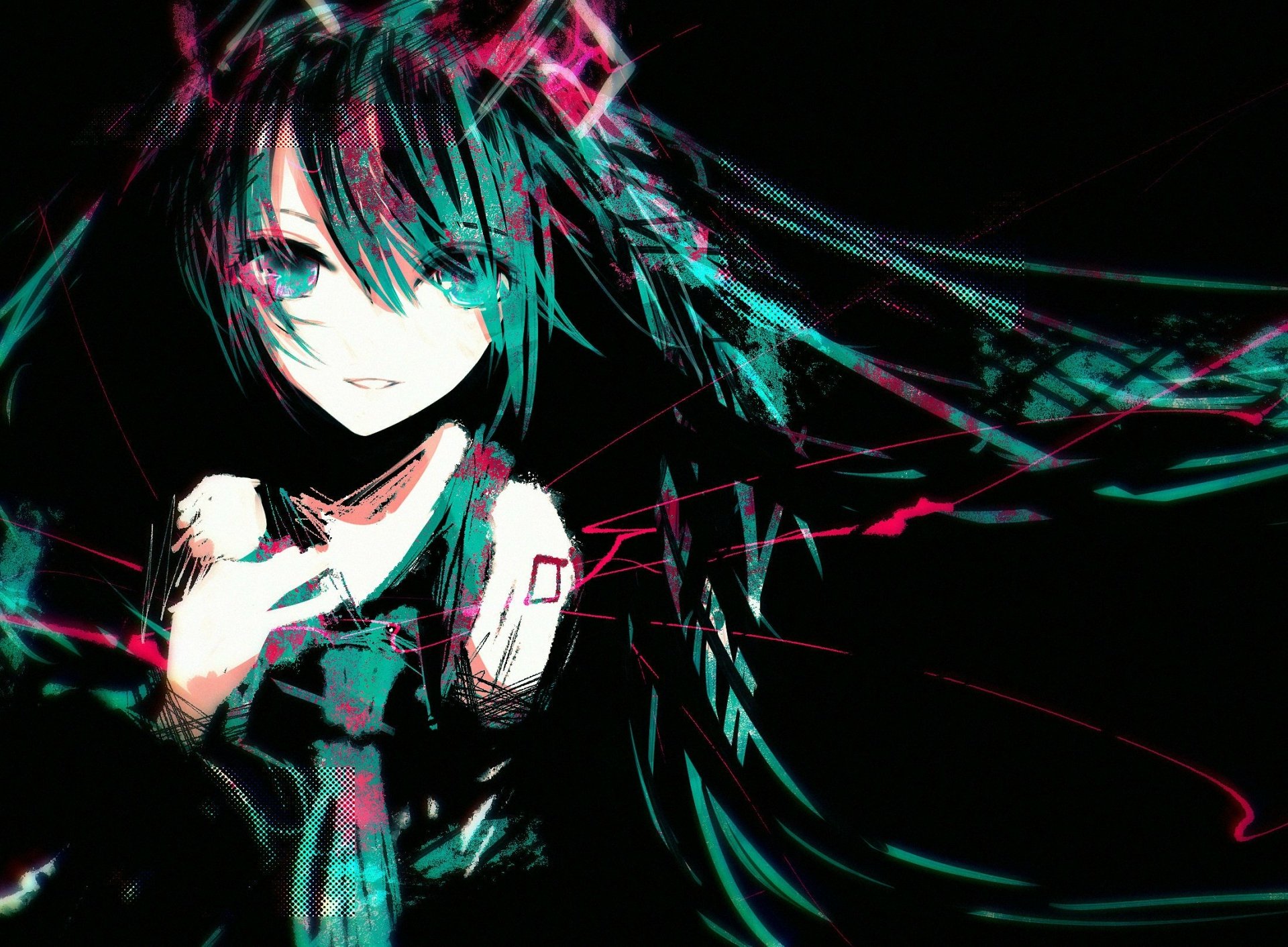Hatsune Miku HD: Vibrant Vocaloid Anime Wallpaper Blast by UNF