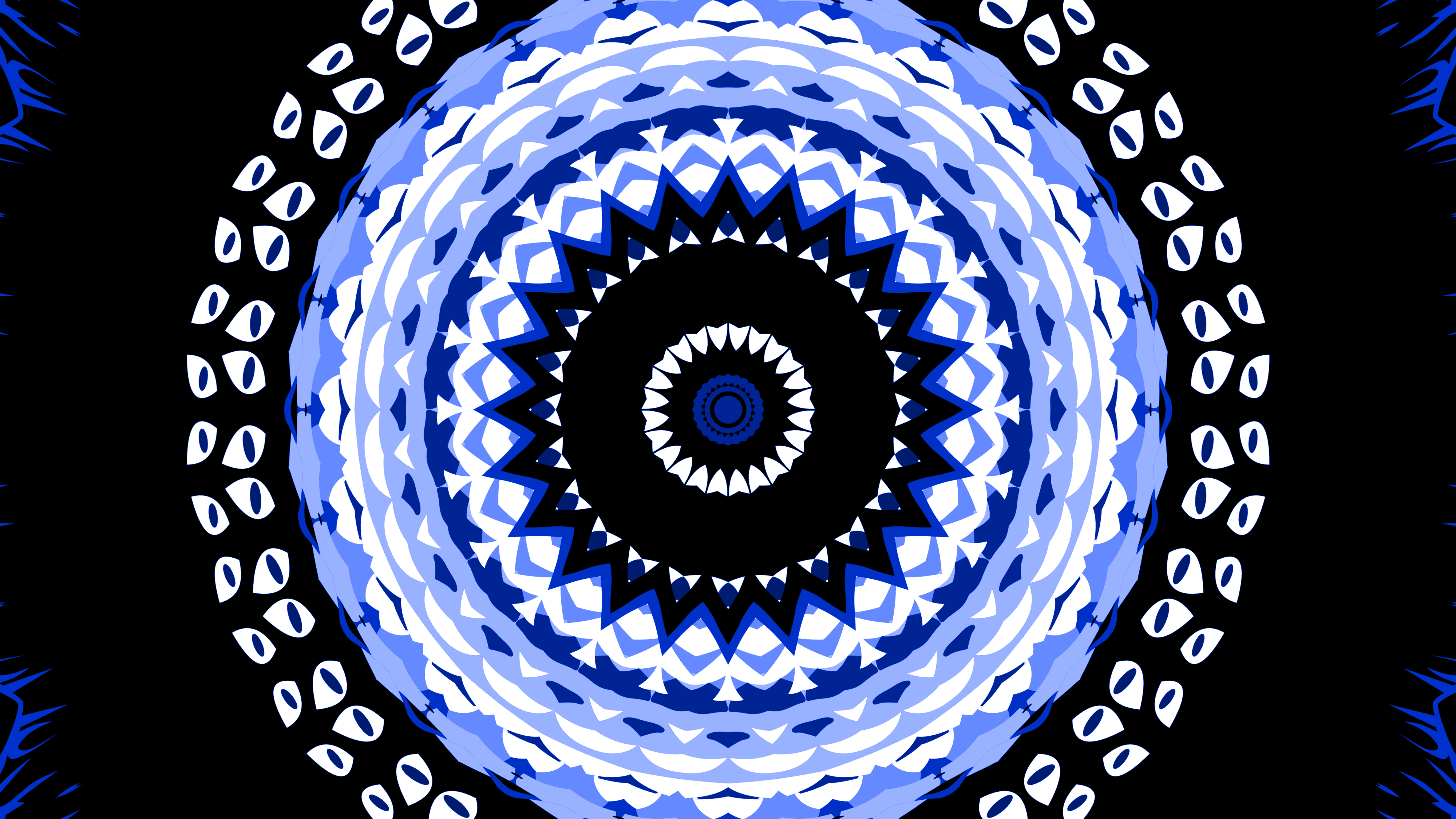 Download Circle Pattern Abstract Kaleidoscope 4k Ultra HD Wallpaper by KEJI