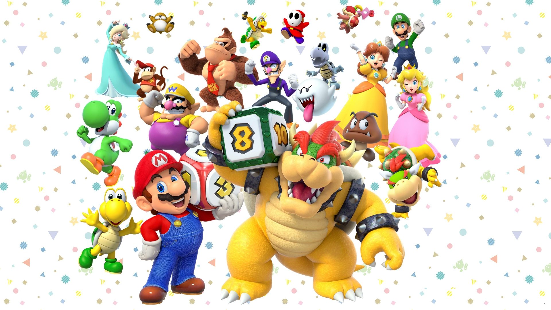 Super Mario Party Characters HD Wallpaper