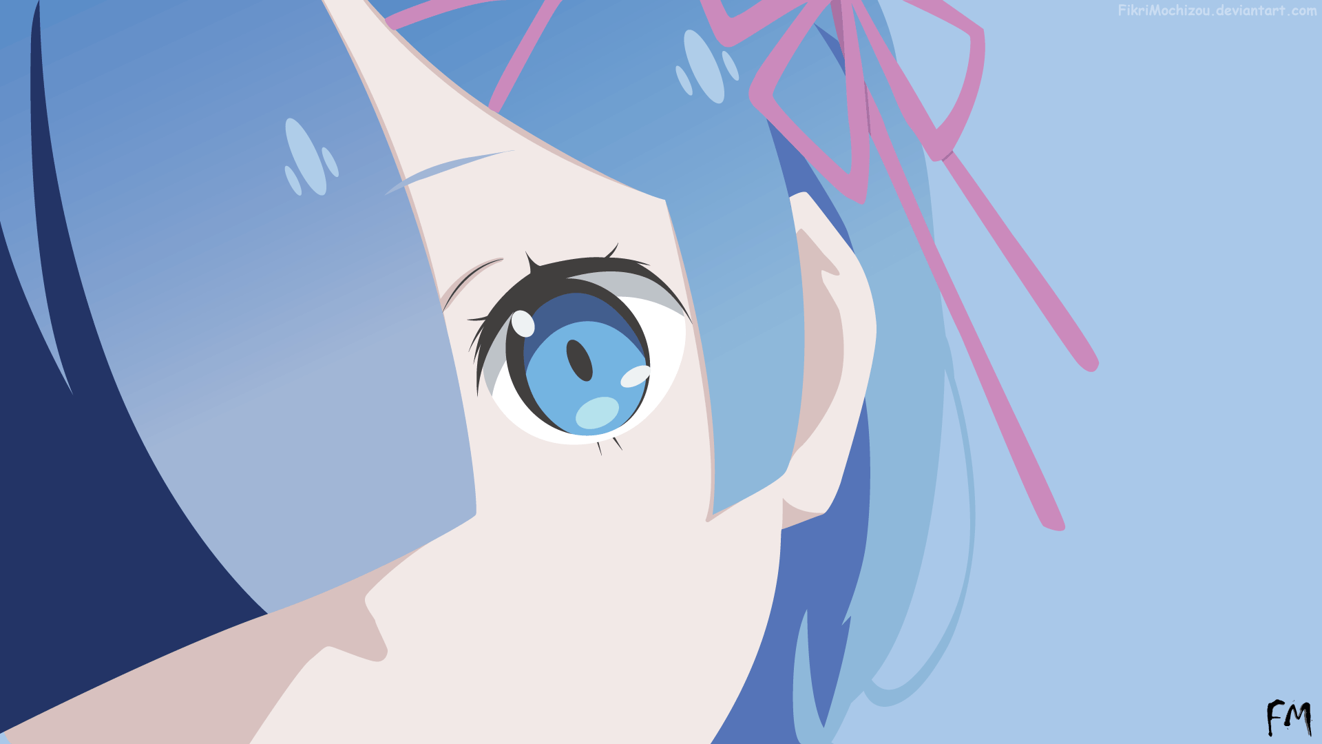 Rem — Re:Zero HD Anime Wallpaper by Muhammad FIkri | 1920x1080 ...