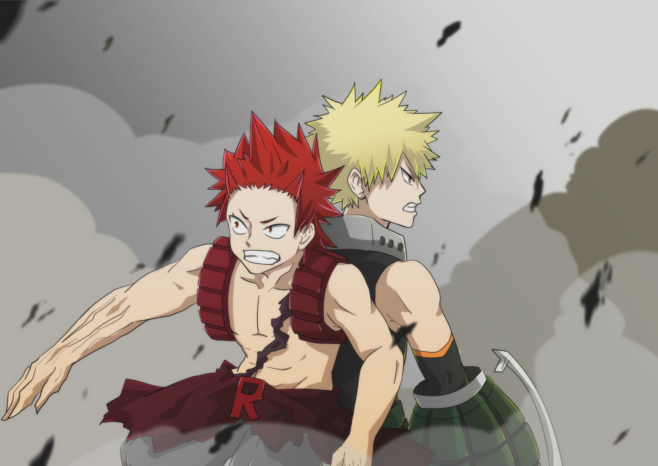 Explosive Duo — Katsuki Bakugou & Eijiro Kirishima | MHA HD Wallpaper by 猫眉