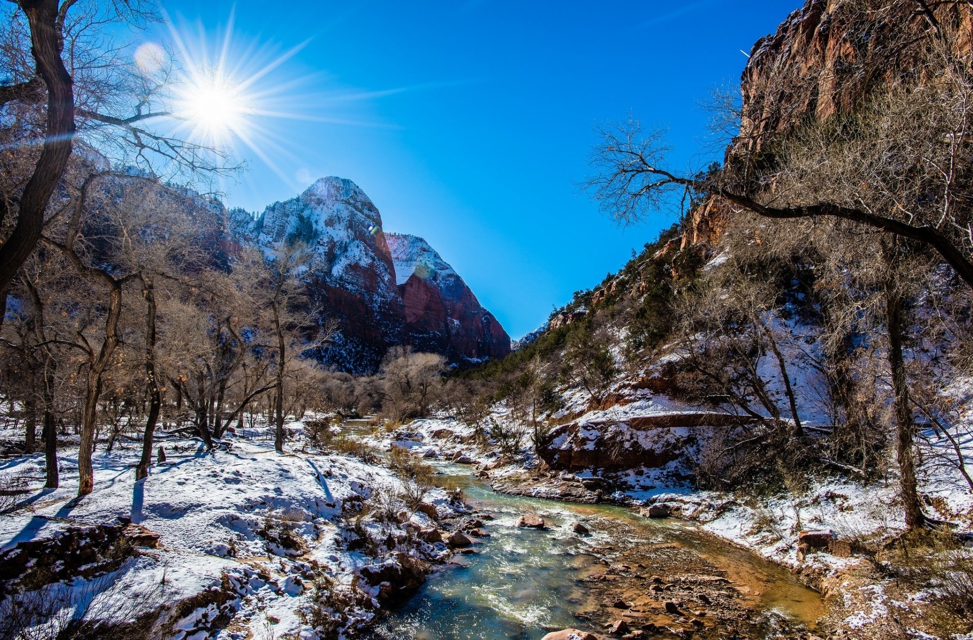 Sunlit Winter Wilderness: HD Nature Landscape Wallpaper | 2048x1348 ...