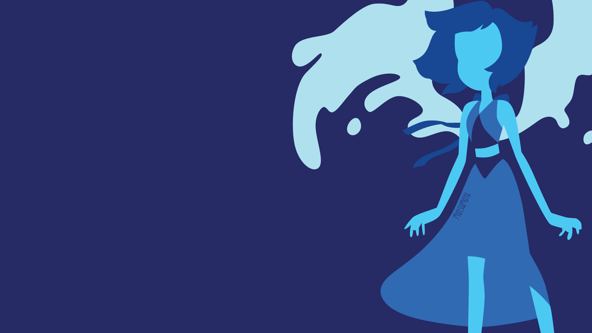 Lapis Lazuli — Ocean Silhouette (Steven Universe HD Wallpaper) by matsumayu
