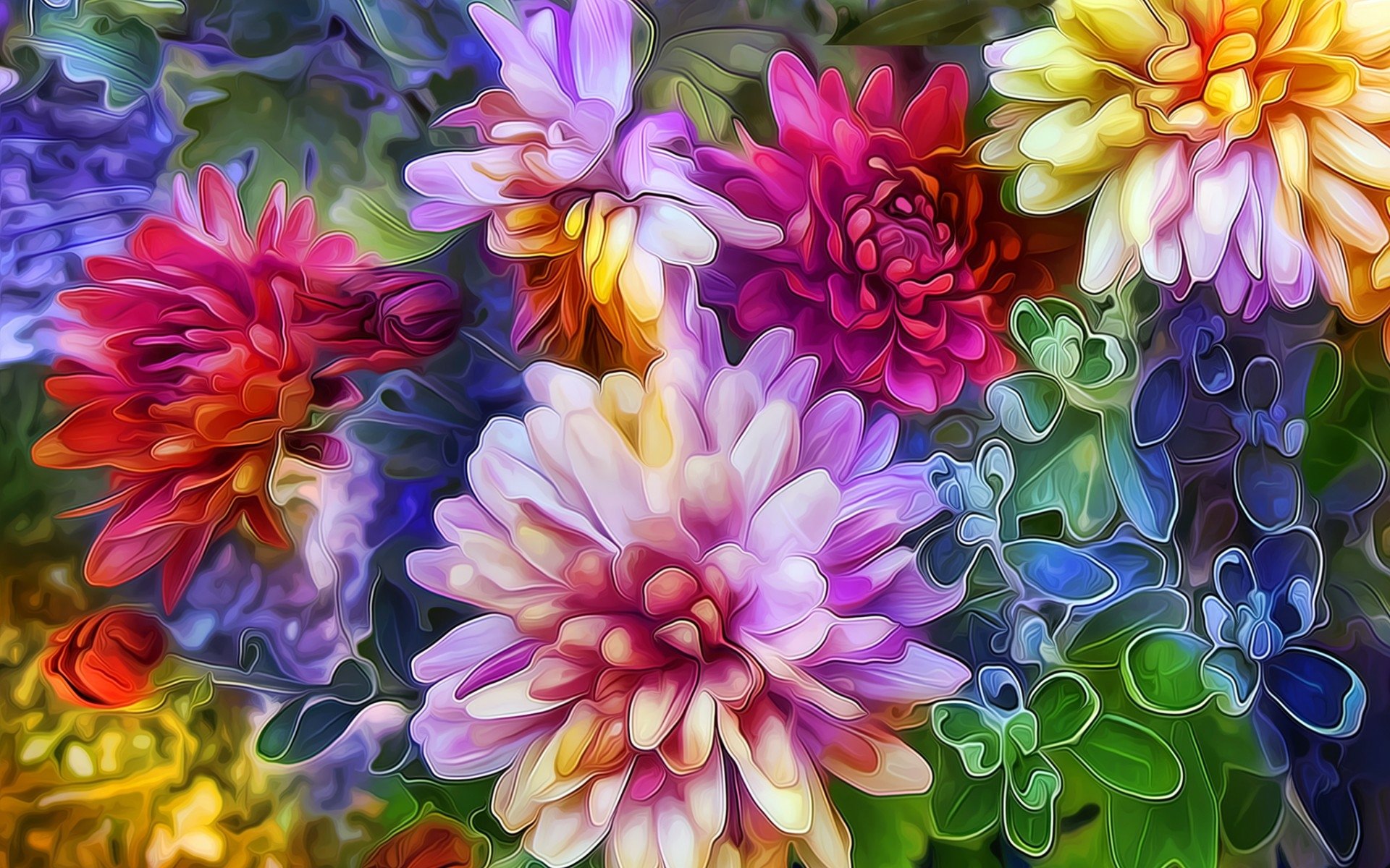 Download Artistic Flower HD Wallpaper