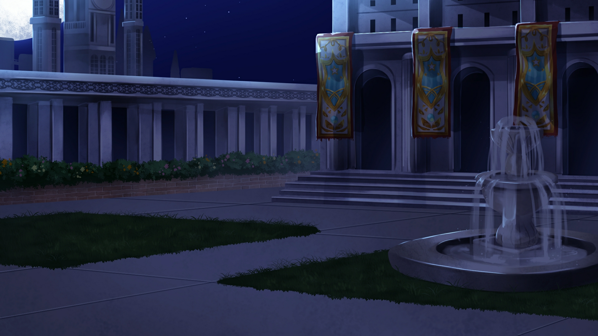 Download Anime Building HD Wallpaper by 神結