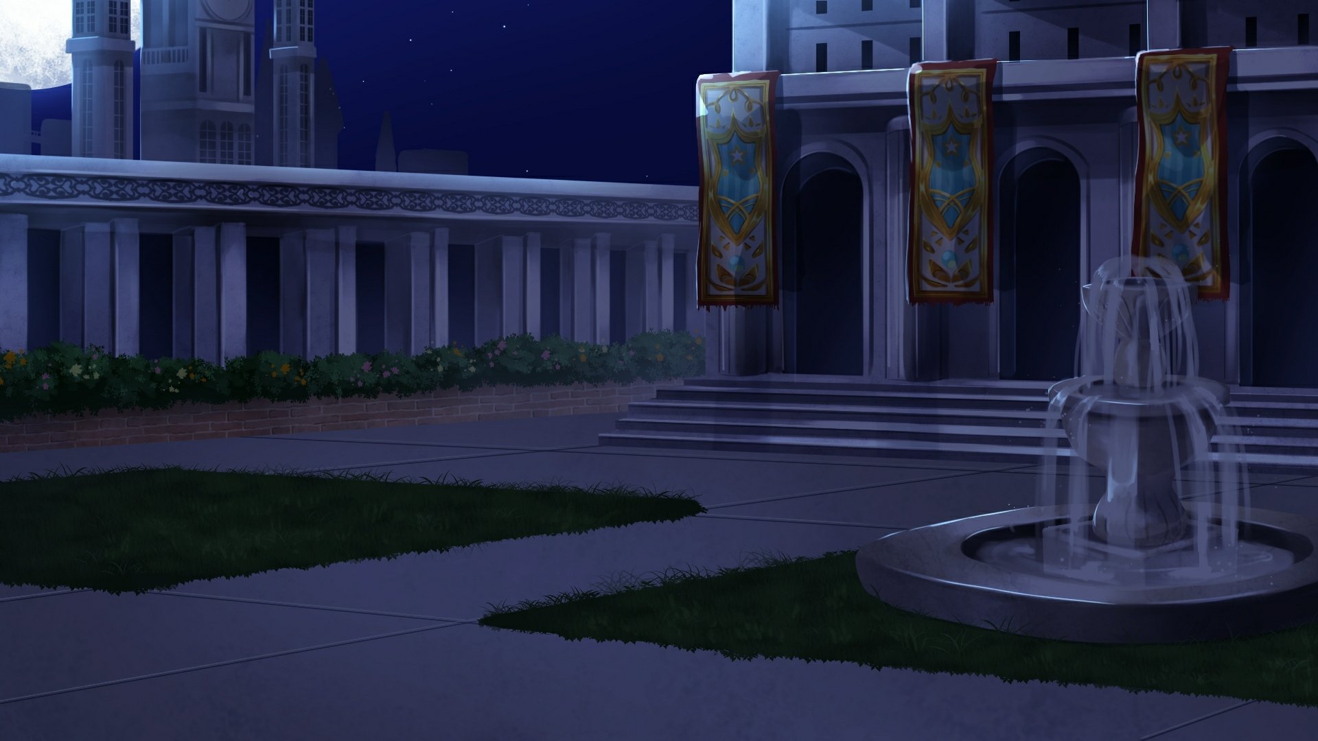 Download Anime Building HD Wallpaper by 神結