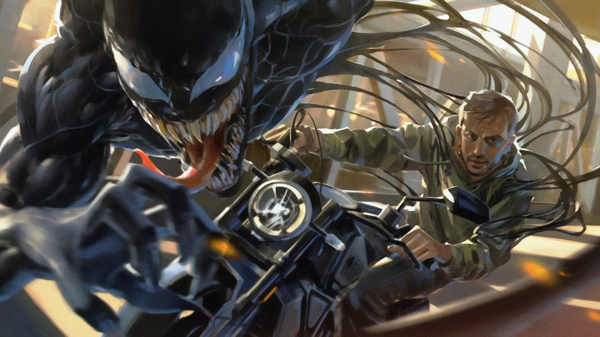 Venom 4K Ultra HD Movie Wallpaper – Action-Packed Symbiote Showdown