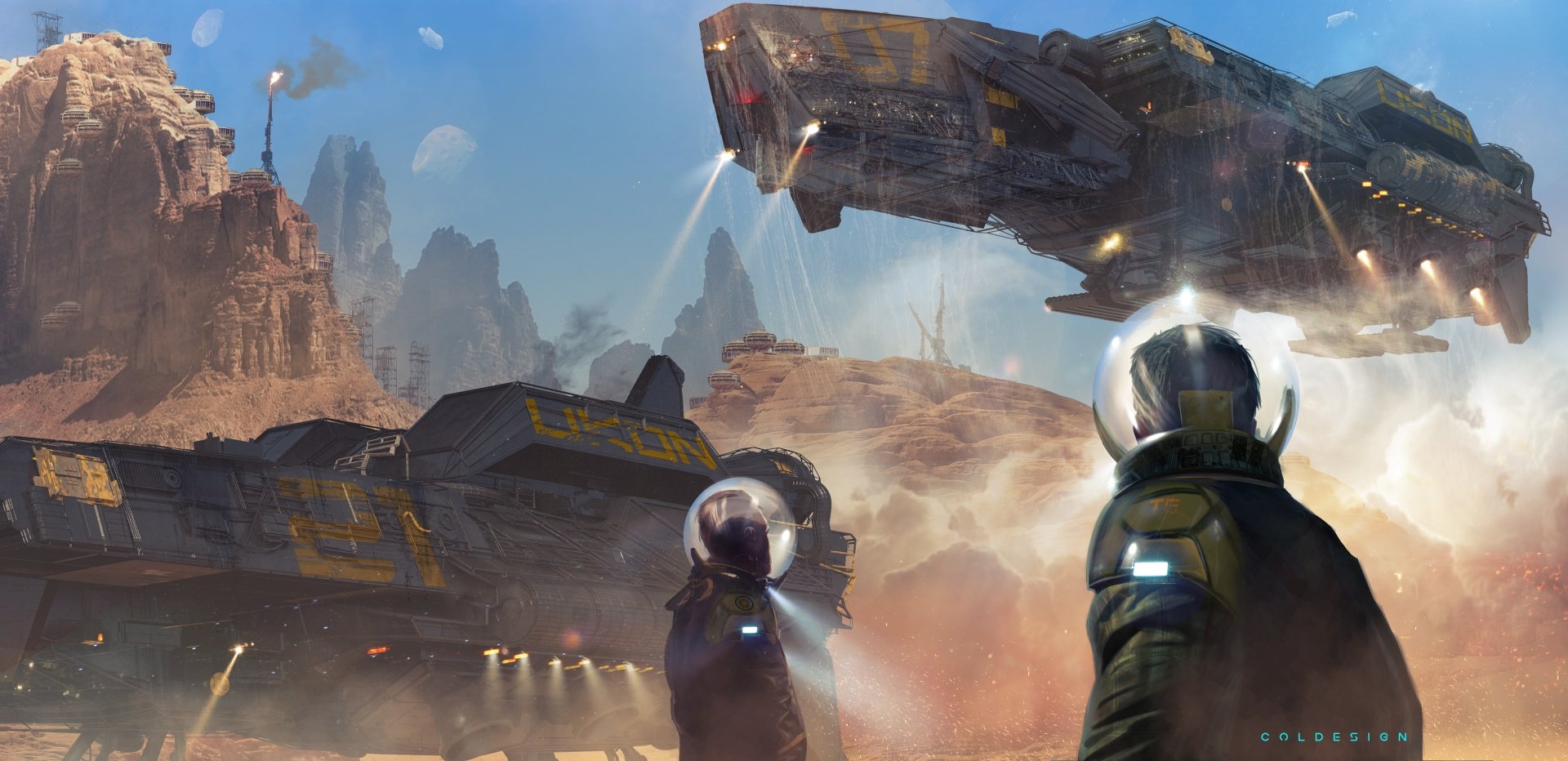 4K Ultra HD Sci-Fi Spaceship Odyssey by Col Price | 4999x2427 ...