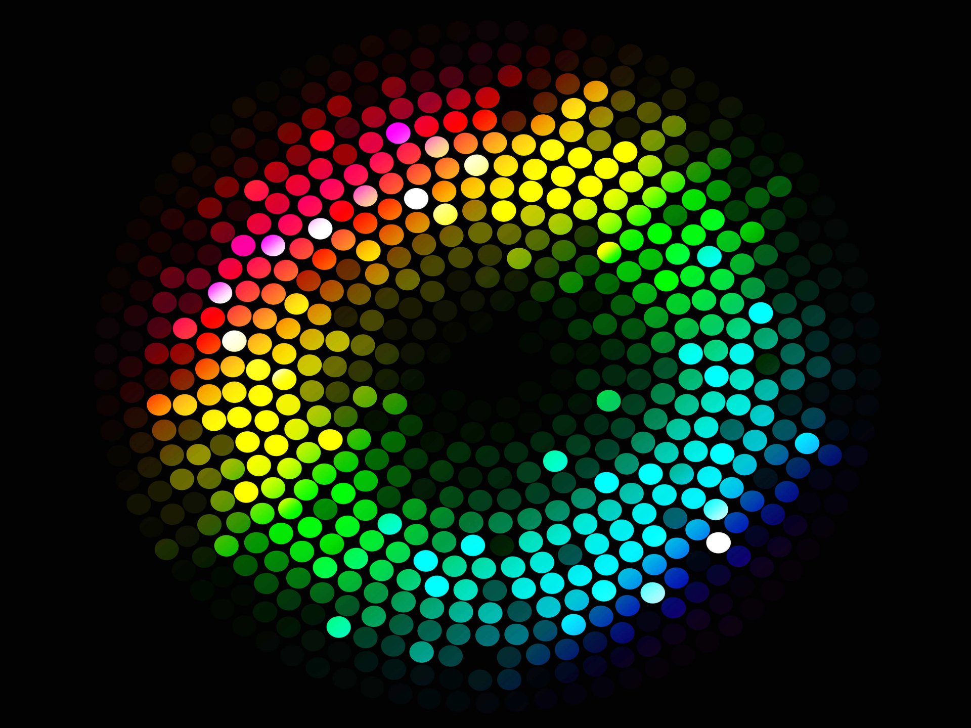 Radiant Spectrum: 4K Ultra HD Abstract Color Circle by Susanlu4esm