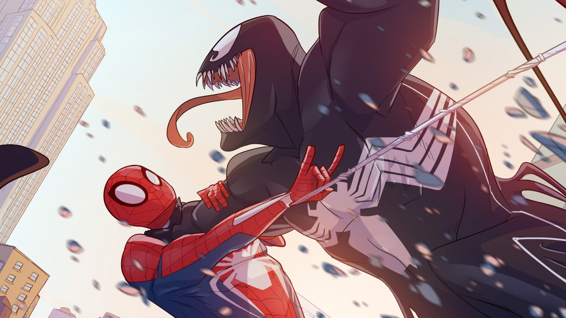 Download Venom Comic Spider Man HD Wallpaper