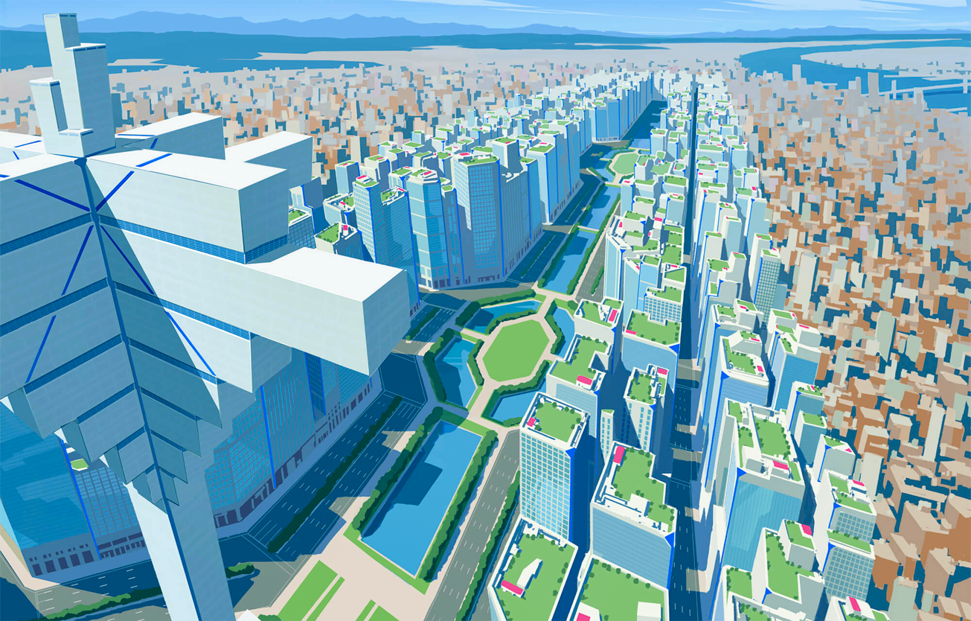 Download City Anime Promare Anime City HD Wallpaper