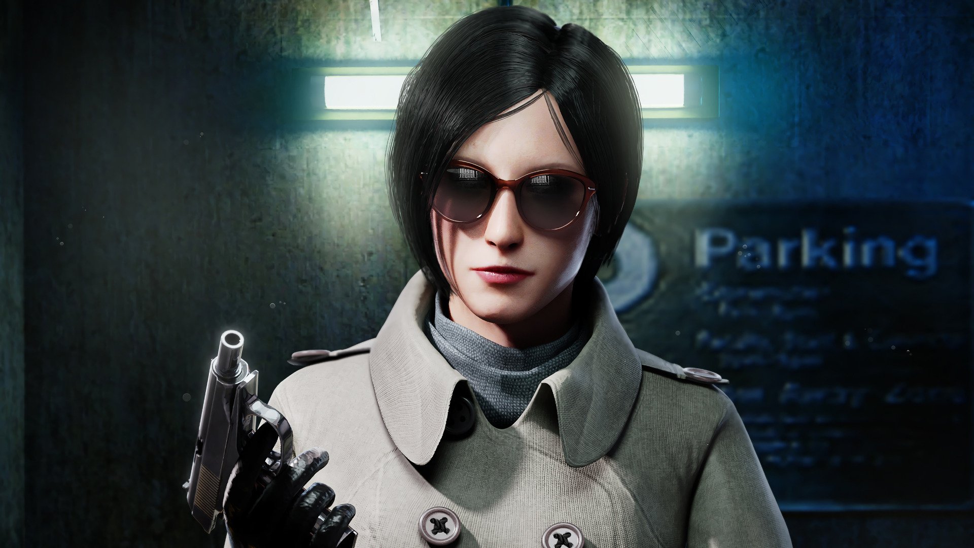 Ada Wong in Resident Evil 2 (2019) HD Wallpaper – Iconic Video Game Style