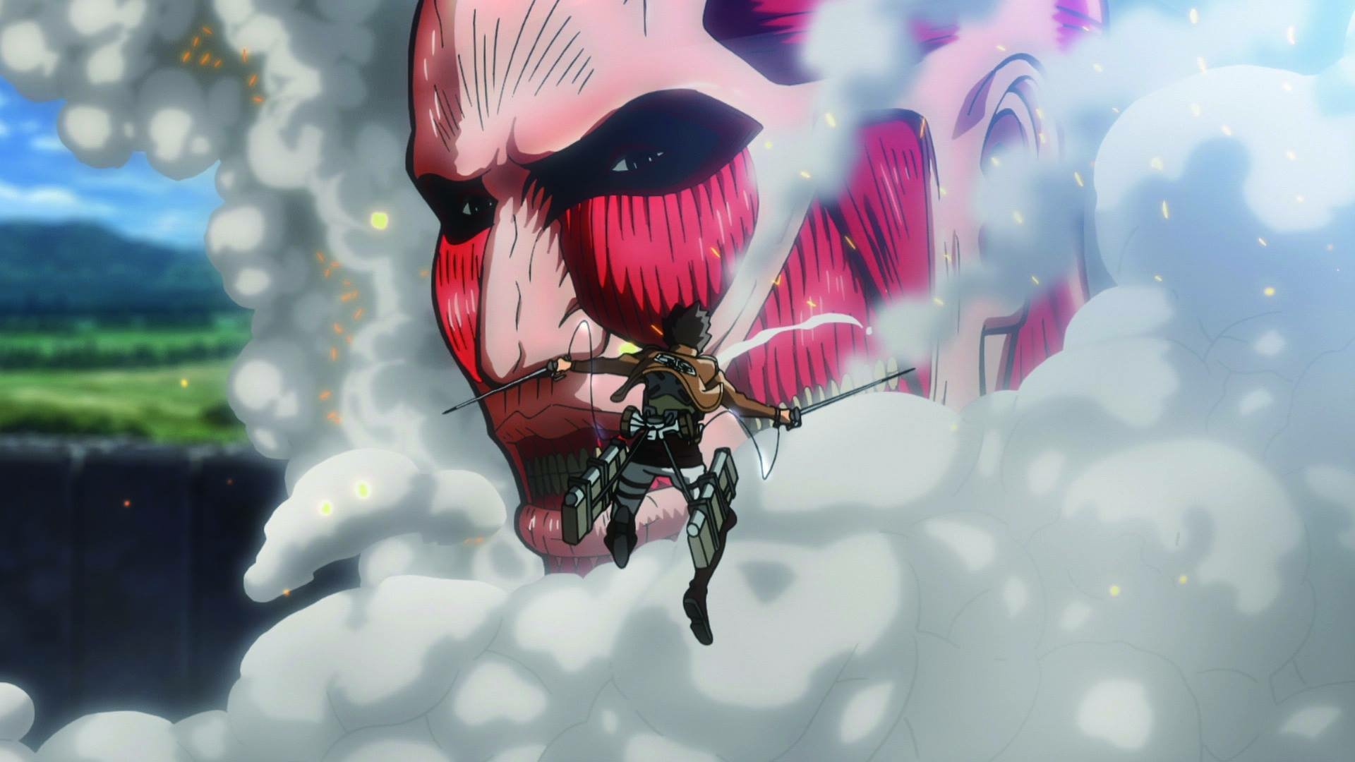 Download Colossal Titan Eren Yeager Anime Attack On Titan HD Wallpaper