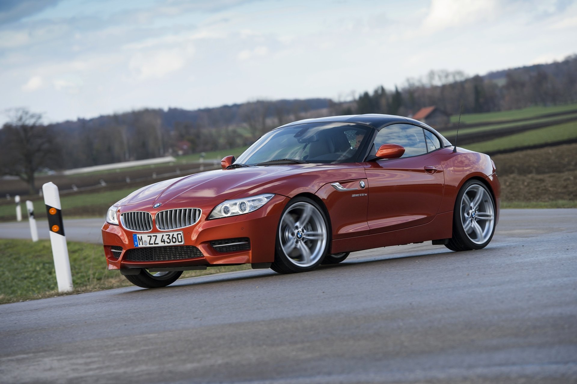 Download Orange Car Car BMW Vehicle BMW Z4 HD Wallpaper | 3543x2358 ...