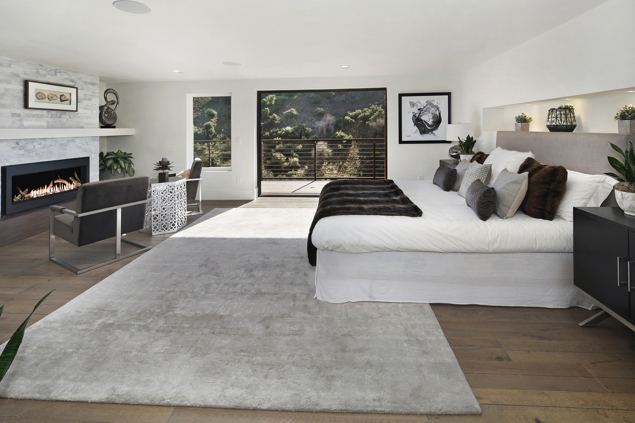 Download Furniture Bed Bedroom Man Made Room HD Wallpaper