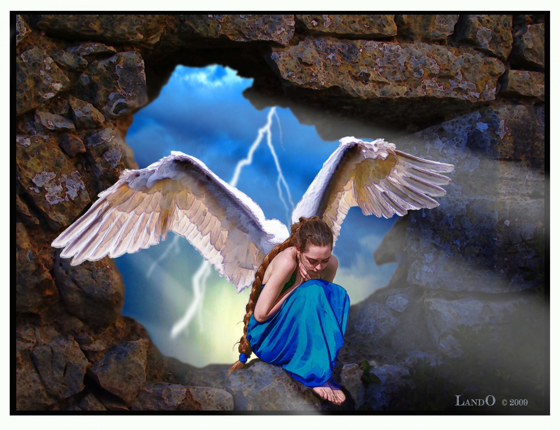 Download Fantasy Angel 4k Ultra HD Wallpaper