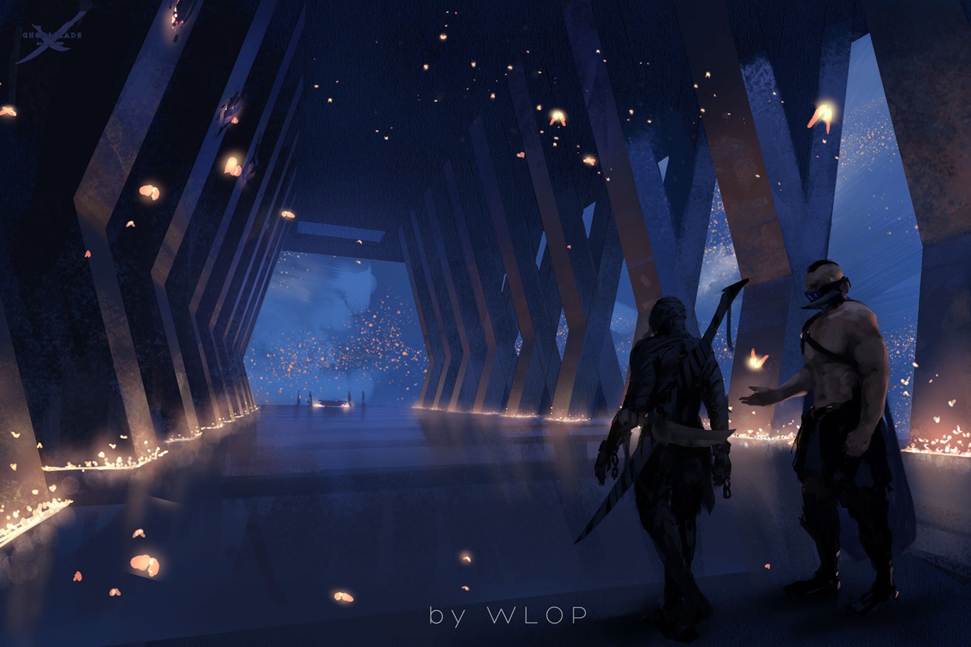 GhostBlade Comic HD Wallpaper - Shadows Beneath the Embered Arch by ...